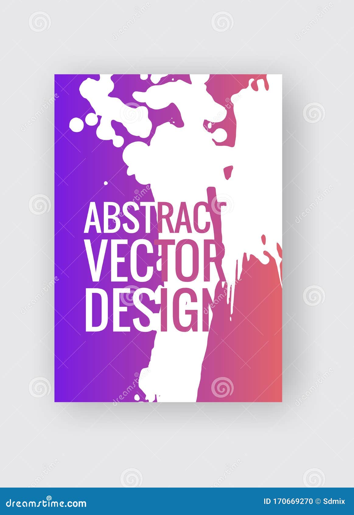 Abstract Poster Templates. Colorful Threads Composition. Vector ...
