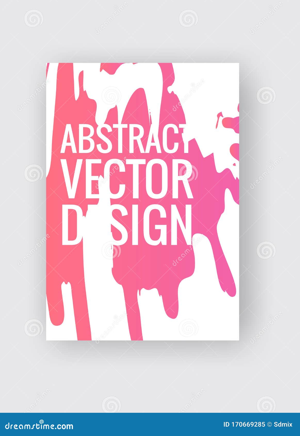 Abstract Poster Templates. Colorful Threads Composition. Vector ...