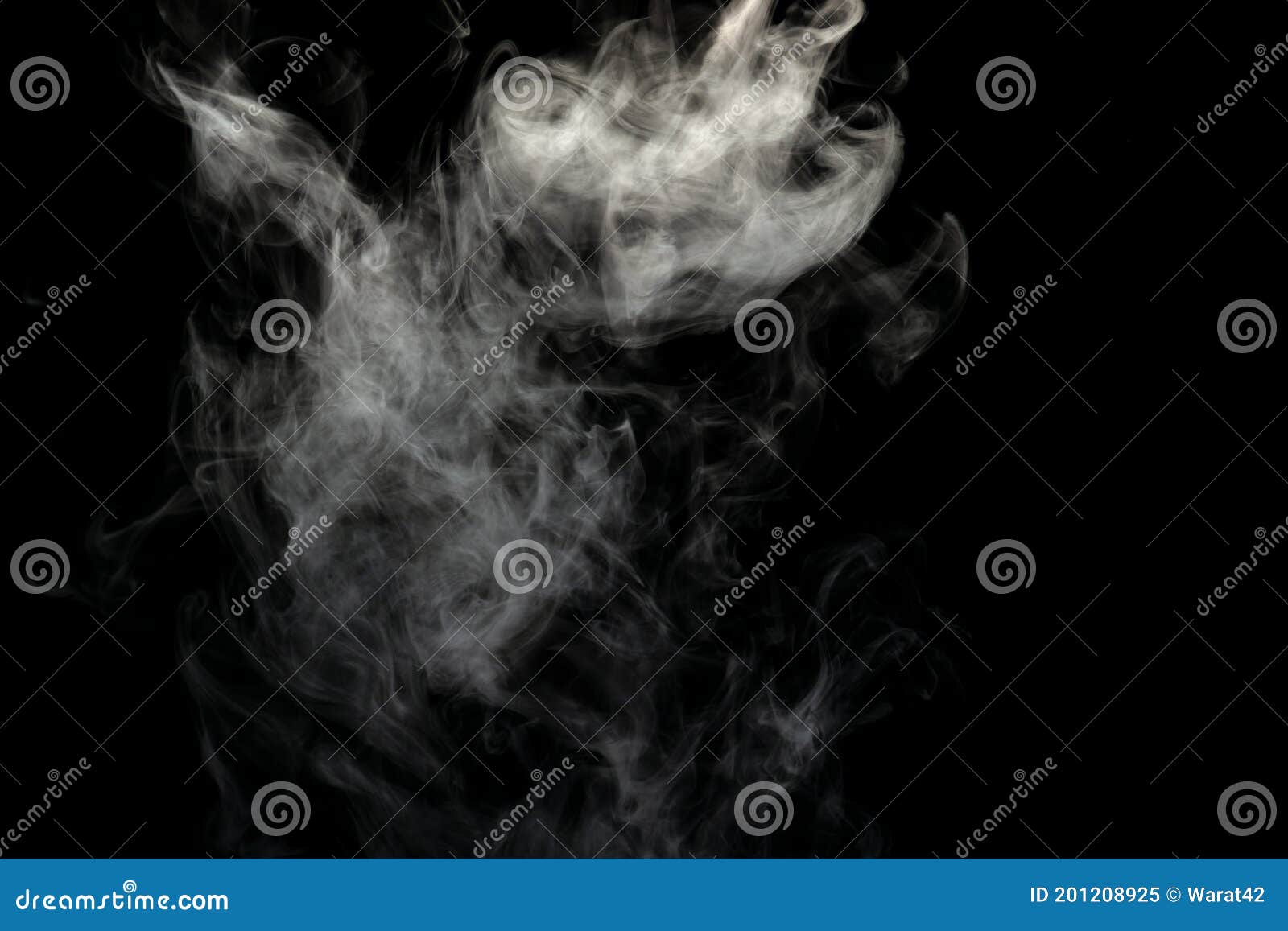 Abstract Powder or Smoke Isolated on Black Background Stock Image ...