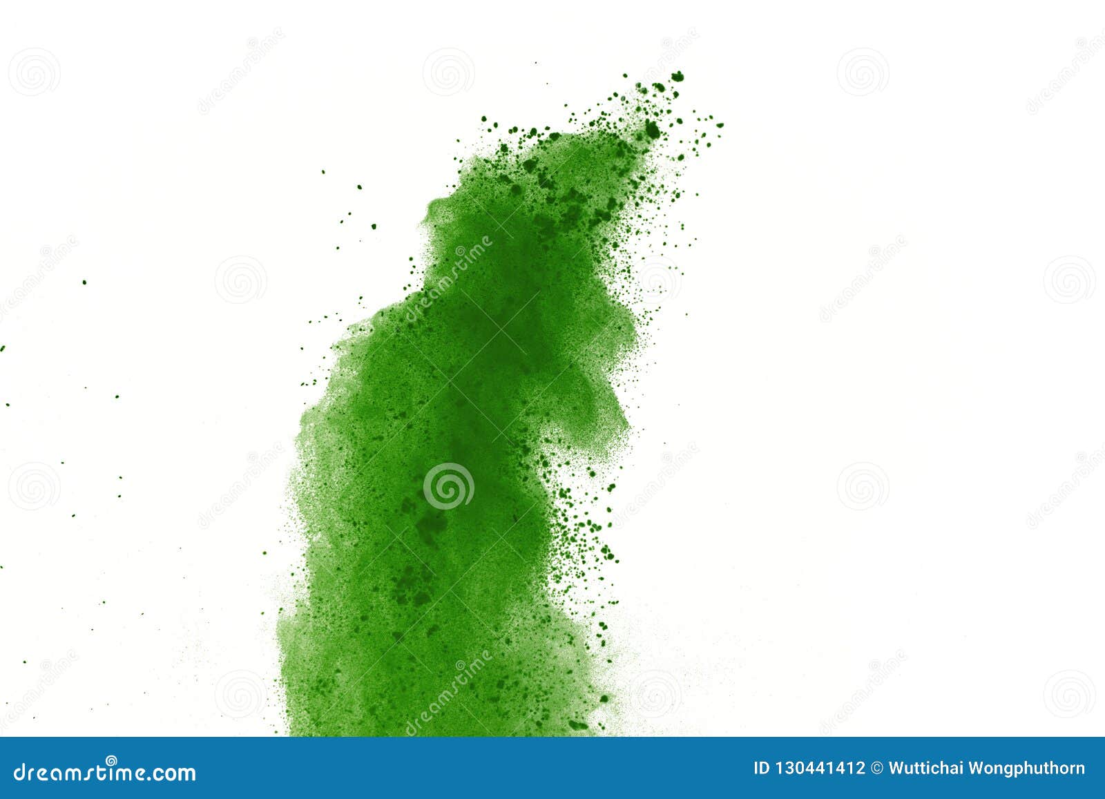 Abstract Powder Splatted Background,Freeze Motion of Green Powder ...