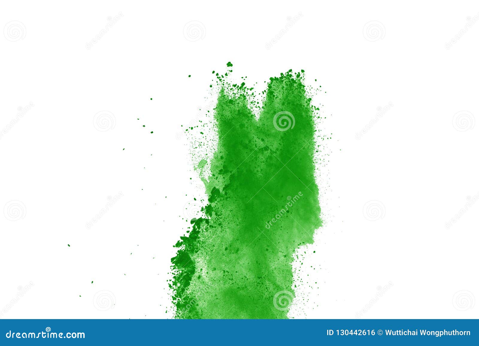 Abstract Powder Splatted Background,Freeze Motion of Green Powder ...