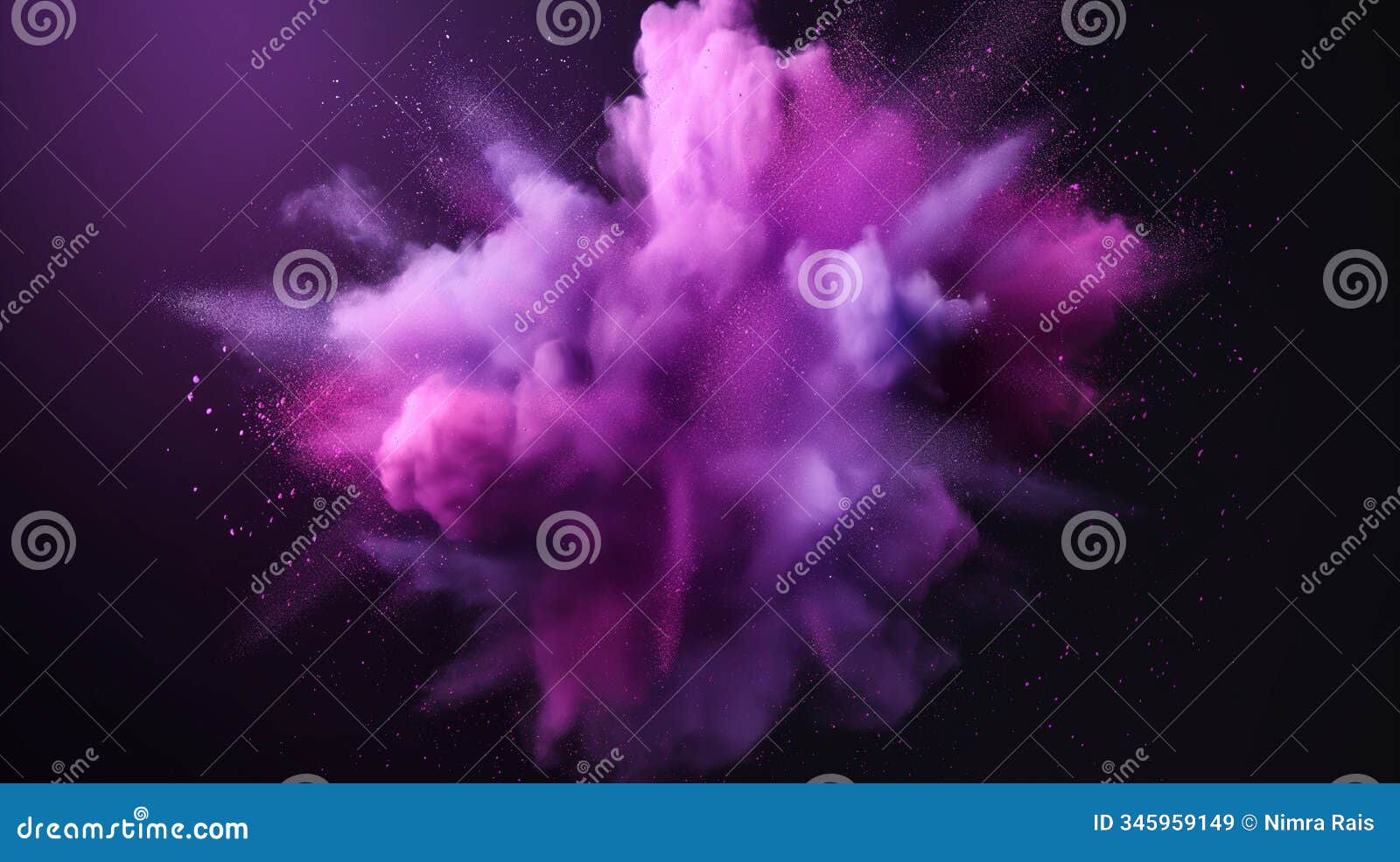Purple Explosion Smoke Isolated On Transparent Background Stock Image ...