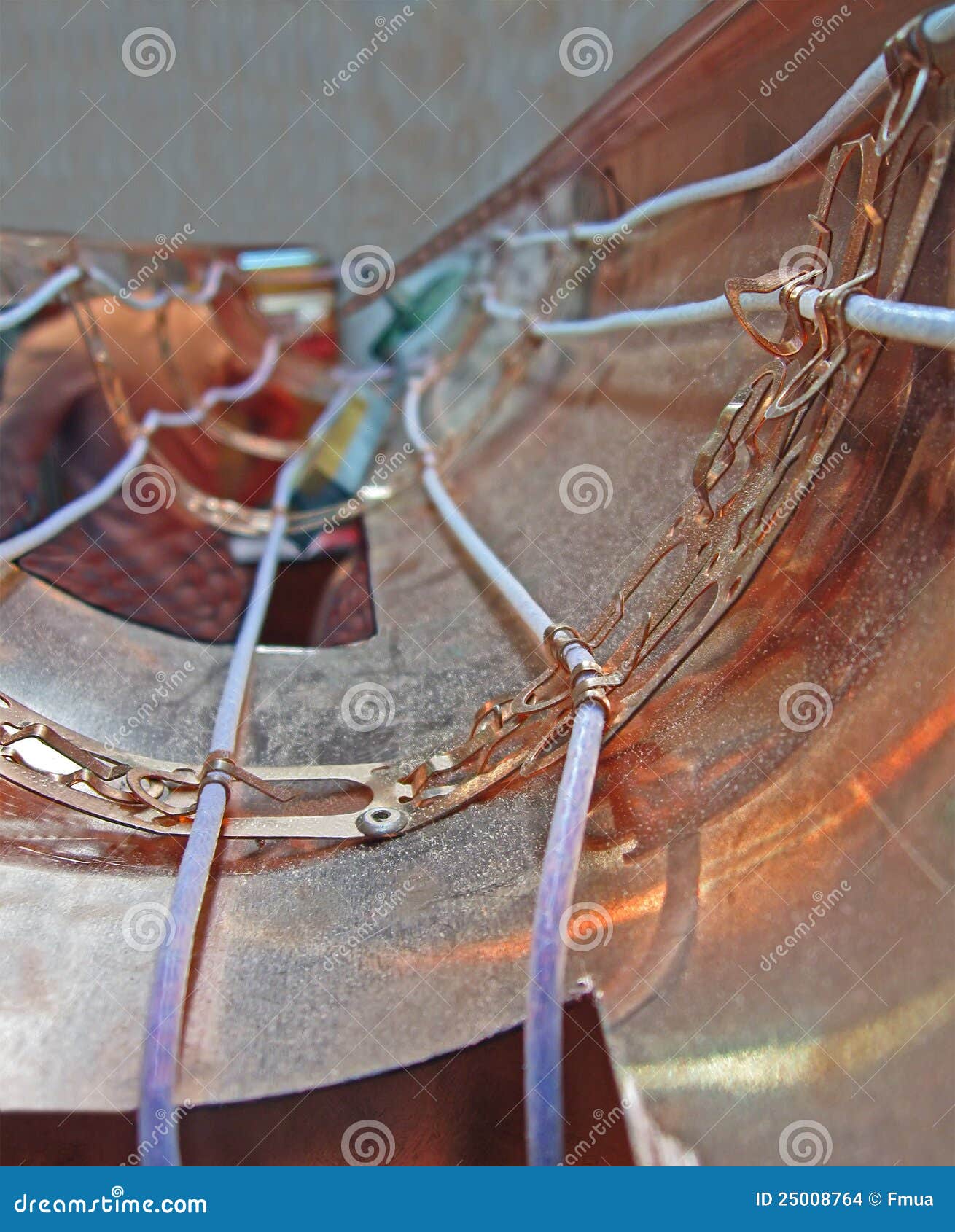Abstract Power Cables Inside of Copper Pipe, Stock Photo - Image of ...