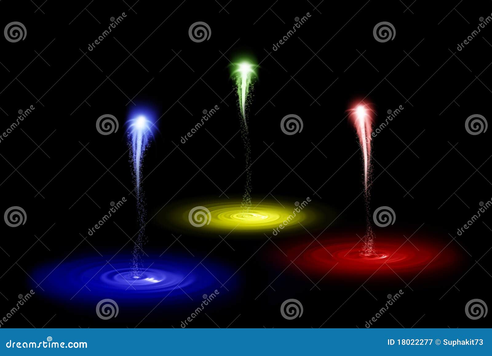 The Three Primary Colors Of Handprints Vector Illustration ...