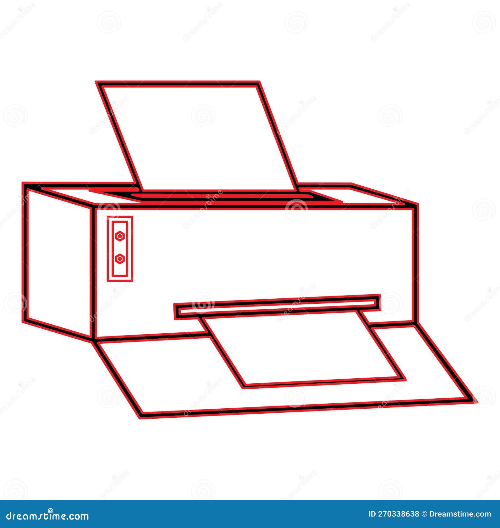 Printers Office Printing Technology Tools for Photos and Text Stock ...