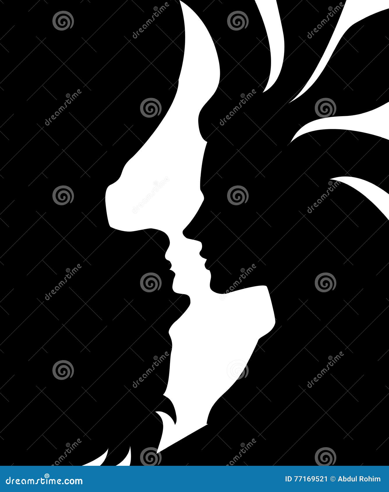 Abstract Profile Of The Head Of A Man With Question Mark Stock Image ...