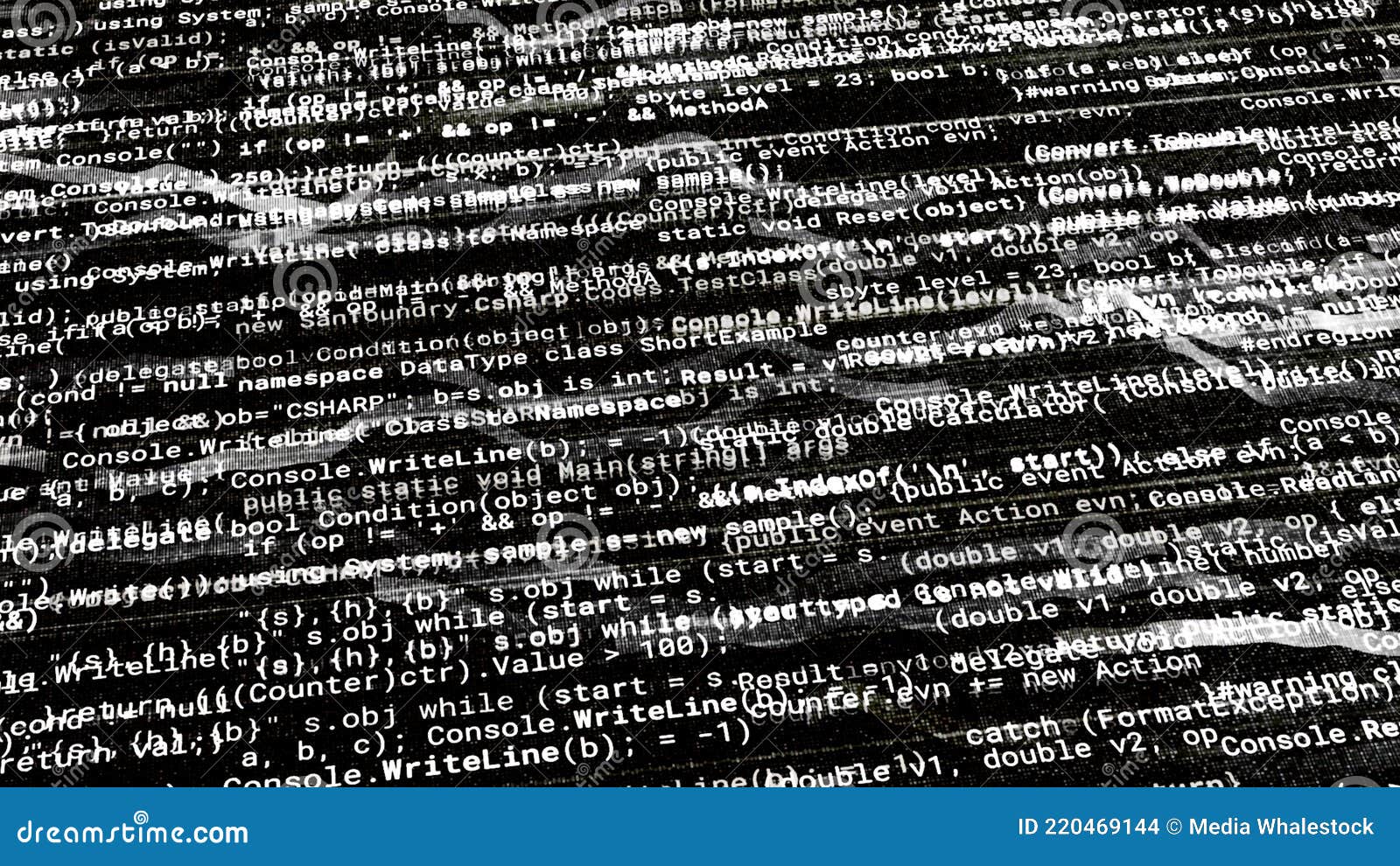 Abstract Program Code is Written on the Screen, Seamless Loop. Animation Stock Photo - Image of ...