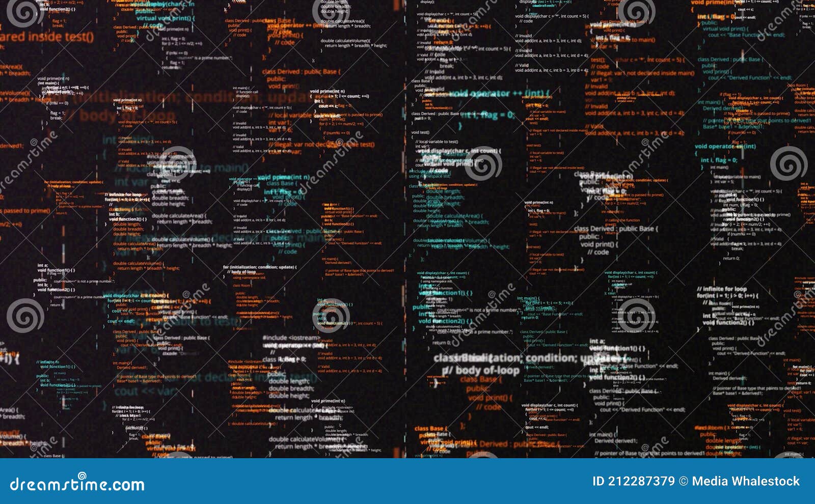 Abstract Programming Code on Digital Screen. Animation Stock Image ... Abstract Programming Code on Digital Screen. Animation Stock Image ...