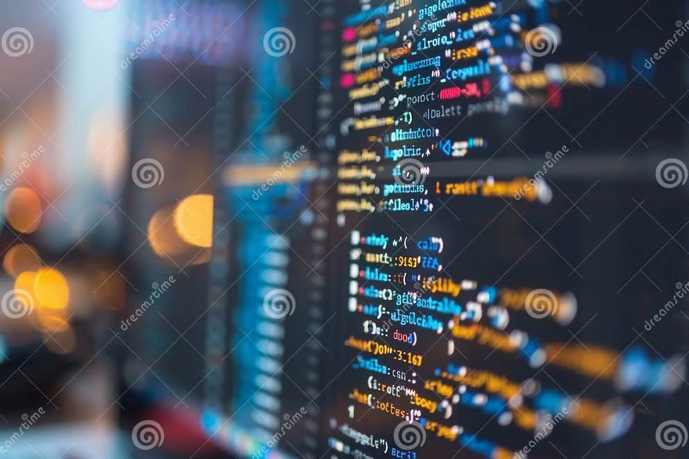 Abstract Programming Code Software Developers And Computer Scripts 9671
