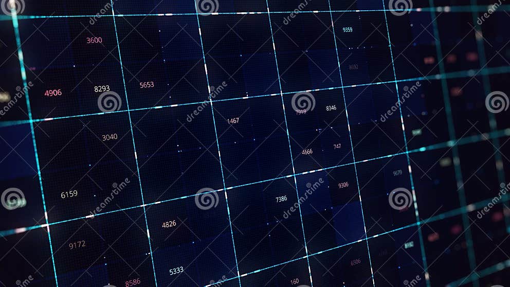 Abstract Programming Code, Technological Background. Animation ...