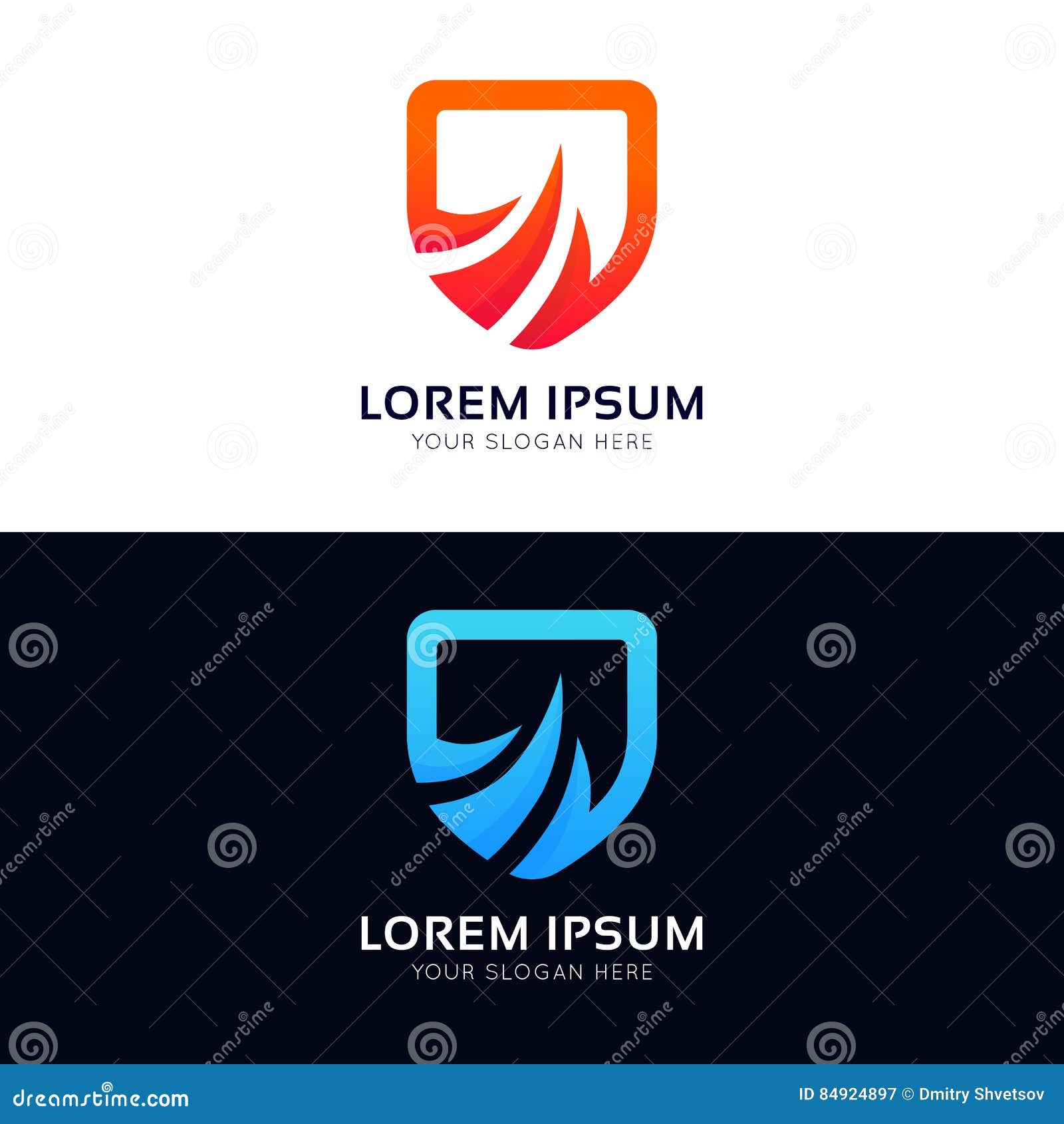 Abstract Protection Security Shield Sign Company Logo Icon Vector ...