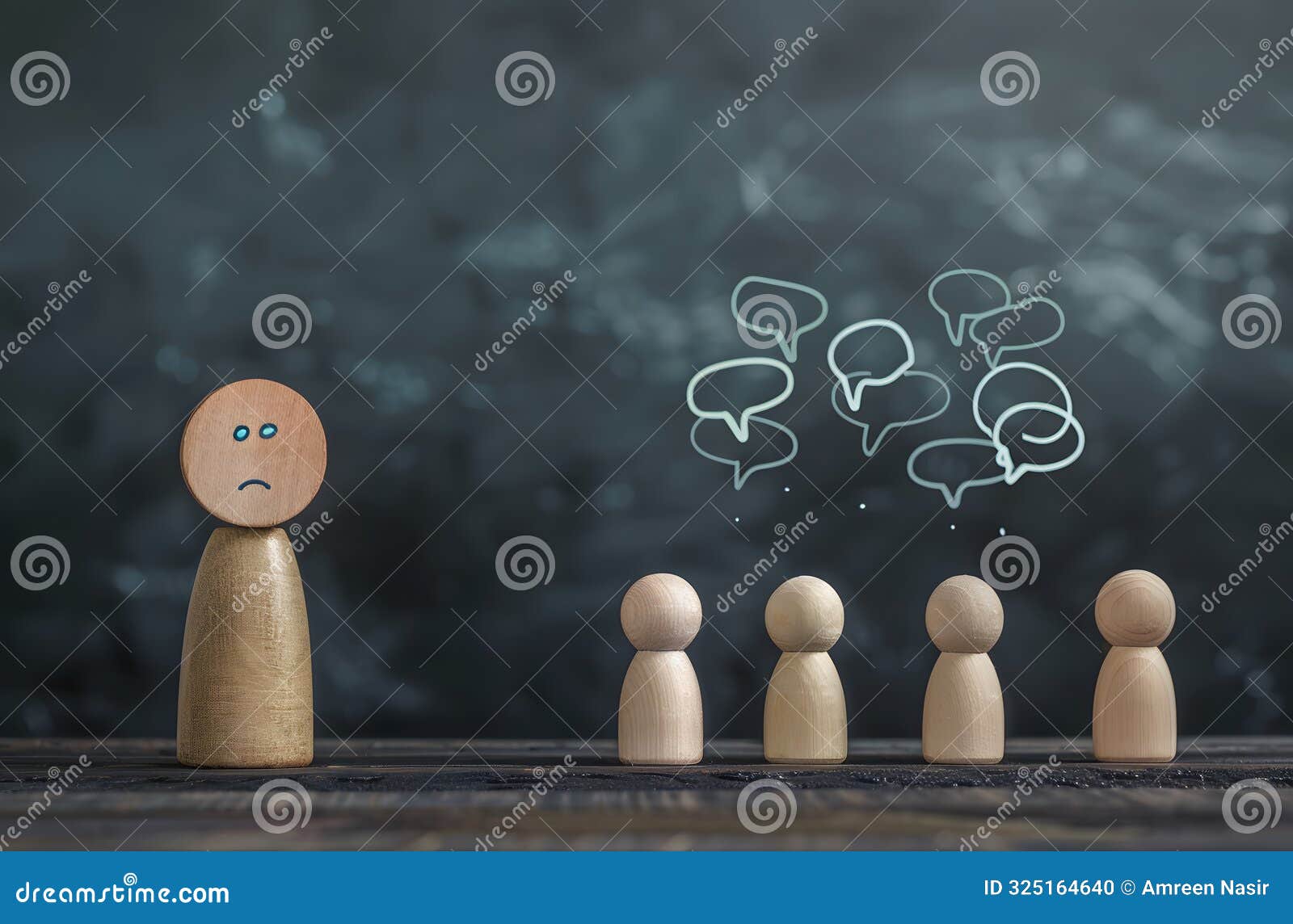 Abstract Protest Illustration with Stick Figures Holding Red Signs ...