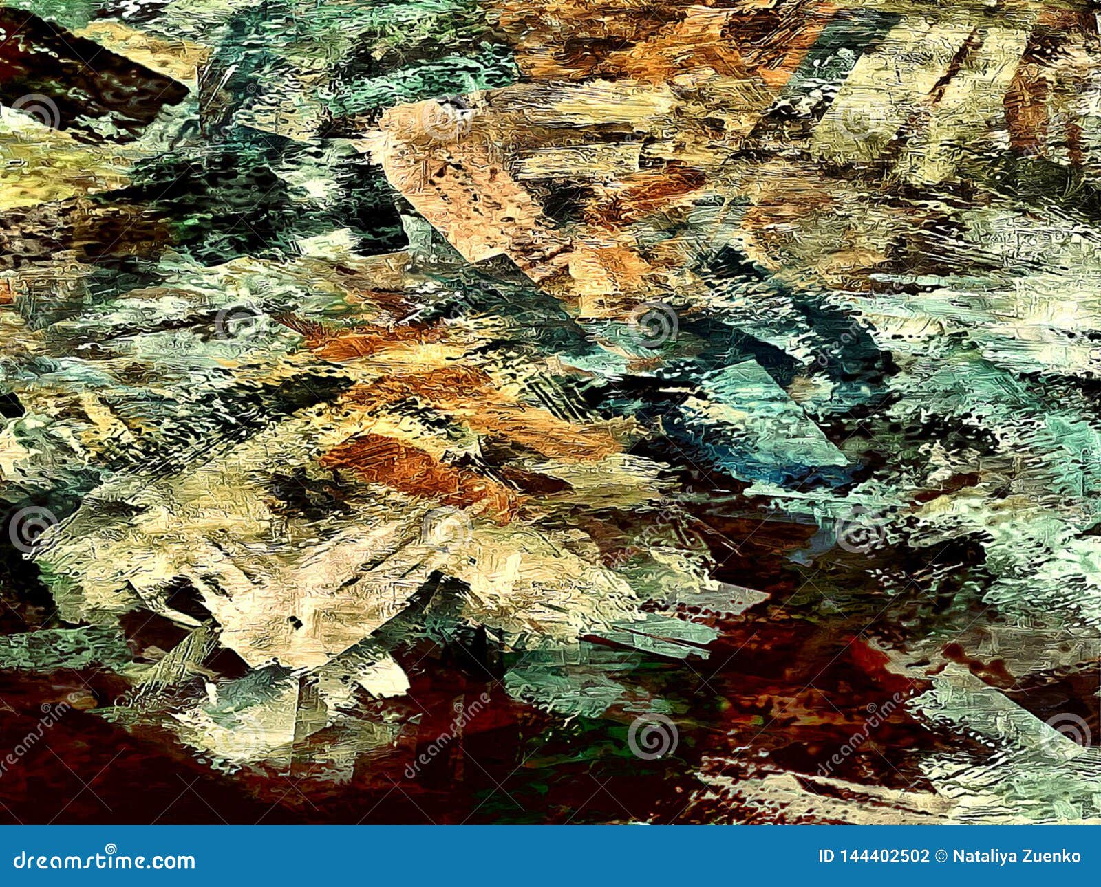 Abstract Psychedelic Background with the Texture of Applying ...