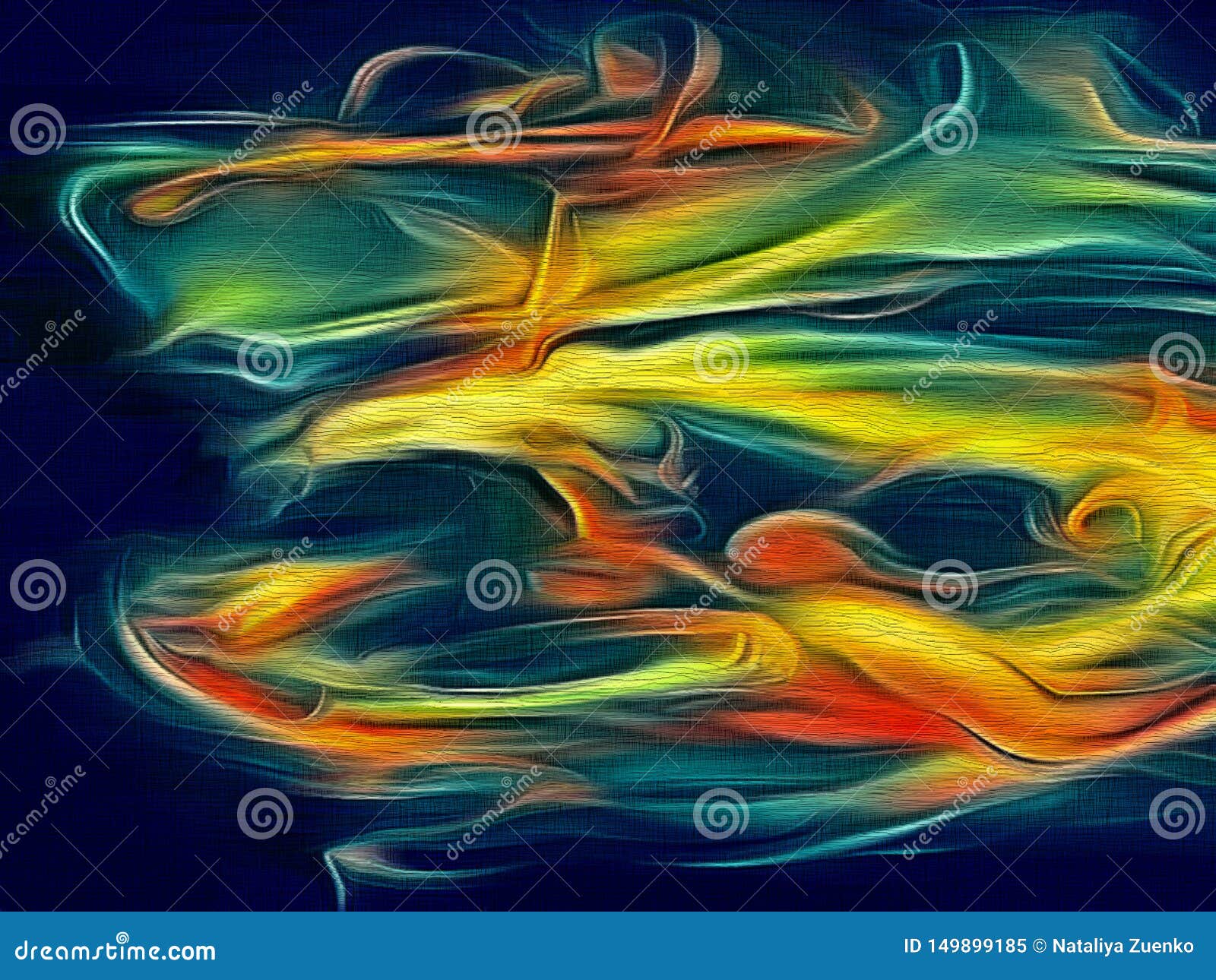 Abstract Psychedelic Background, Texture Color Pencil Stylization for ...