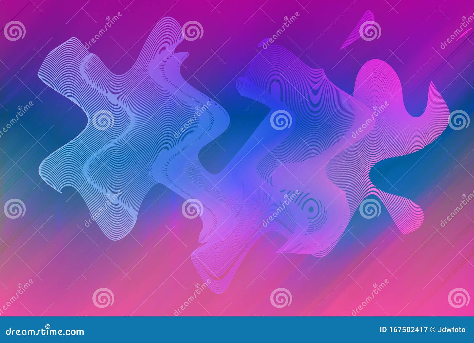 Abstract Psychedelic Blob Shape Background Stock Illustration ...