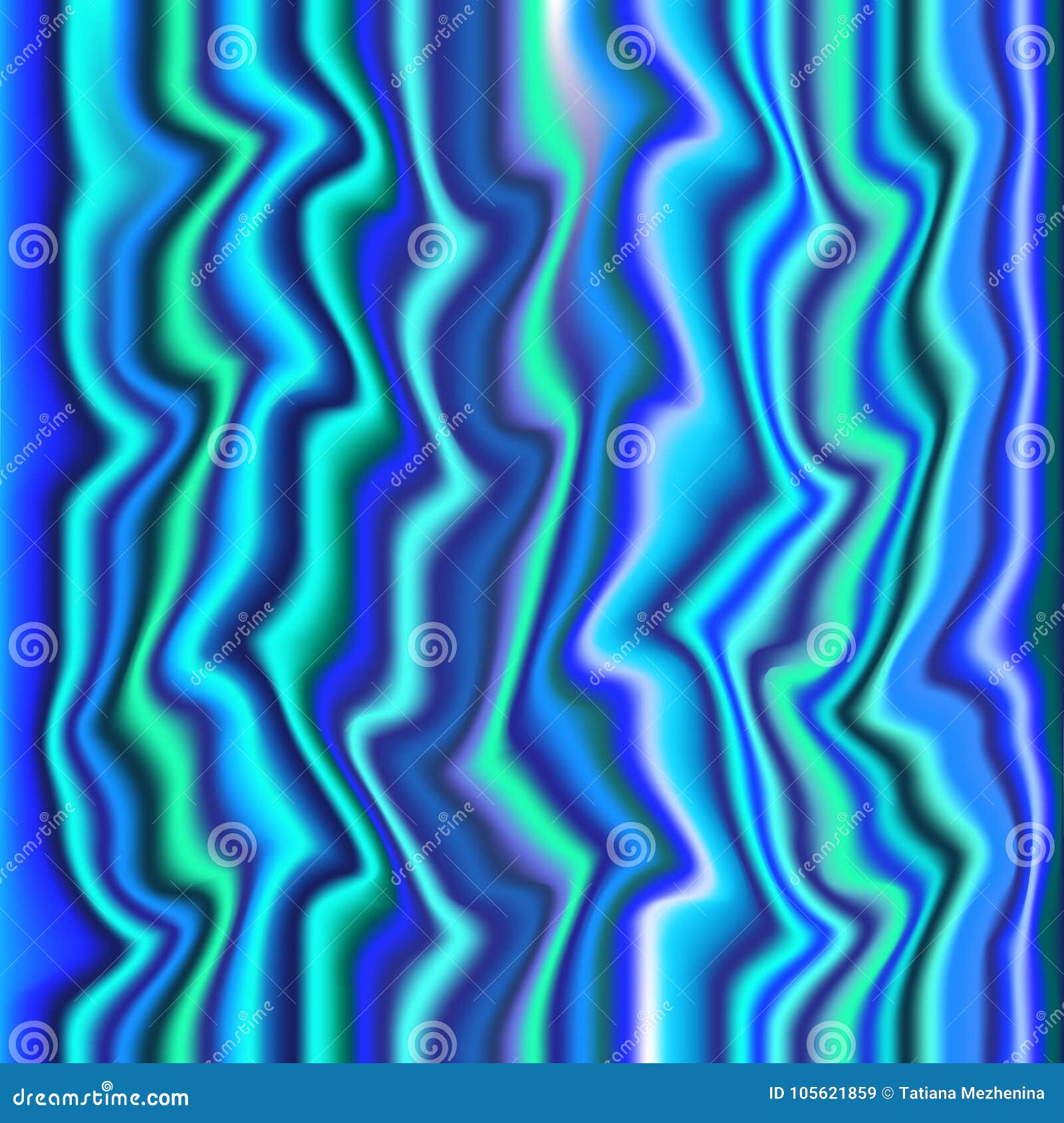 Psychedelic Blue Colored Optical Illusion Lines Vector Insane Art ...