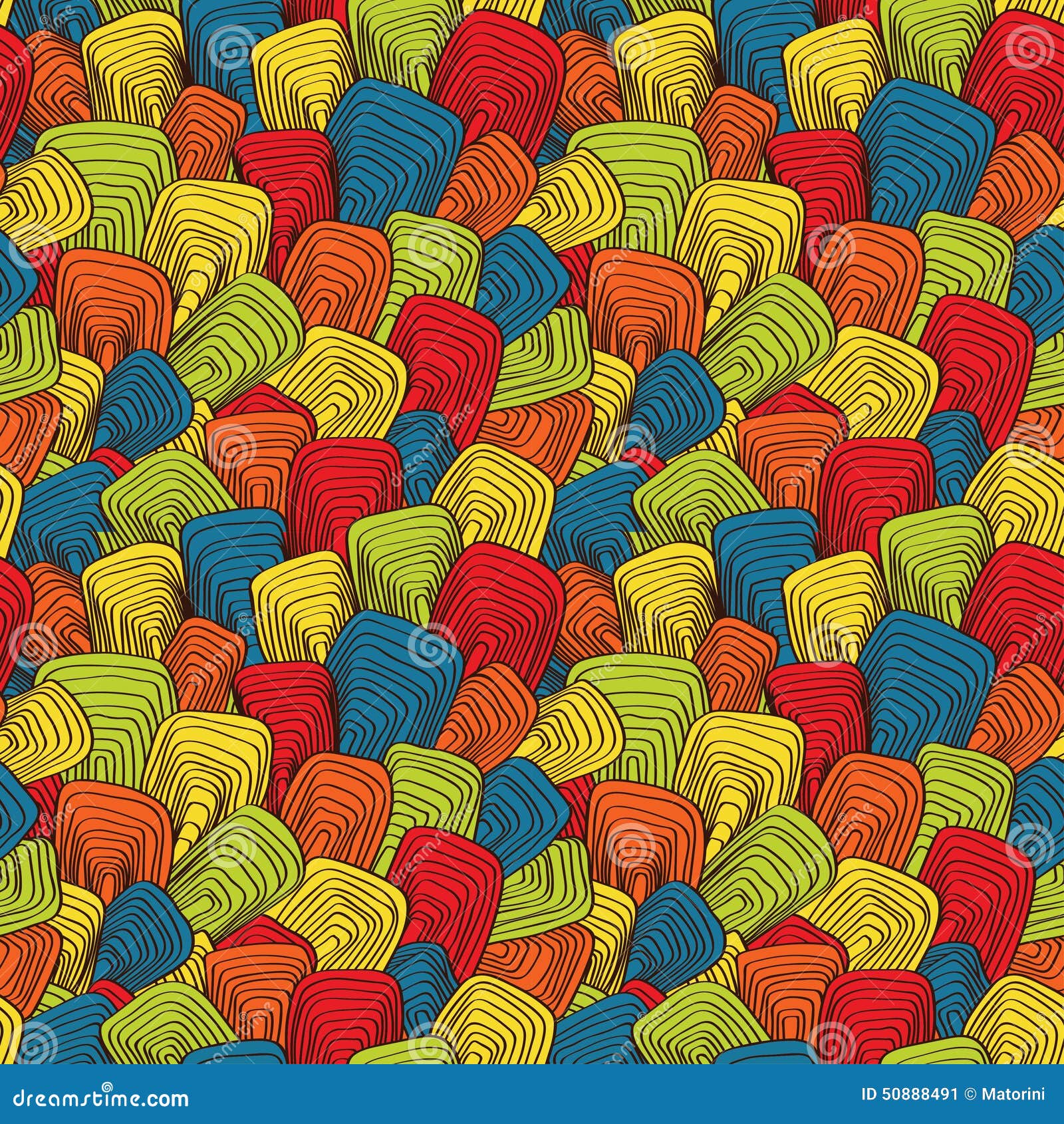 Abstract, Psychedelic, Bright, Seamless Background Stock Vector ...