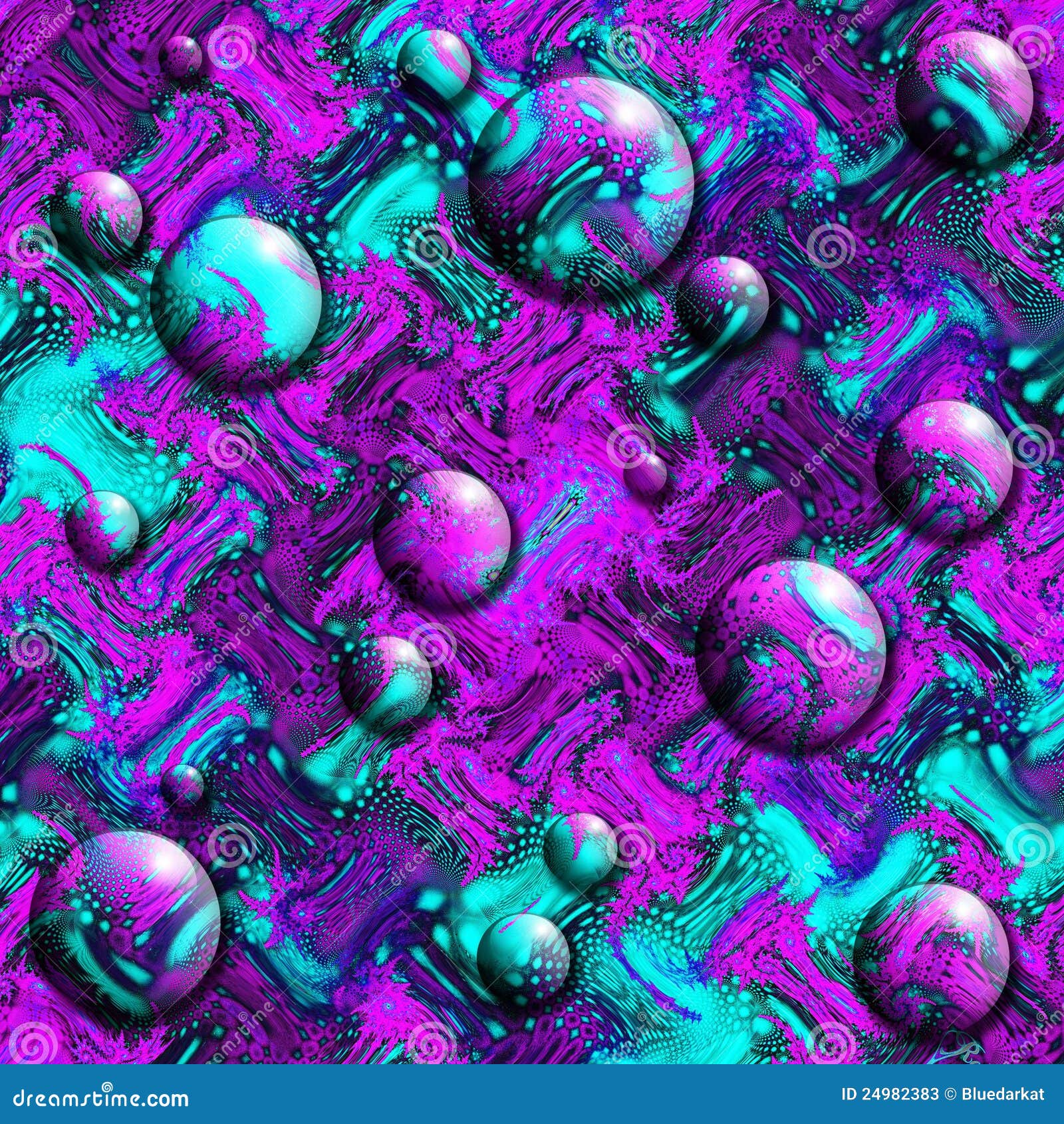 Abstract Psychedelic with Bubbles Stock Illustration - Illustration of ...