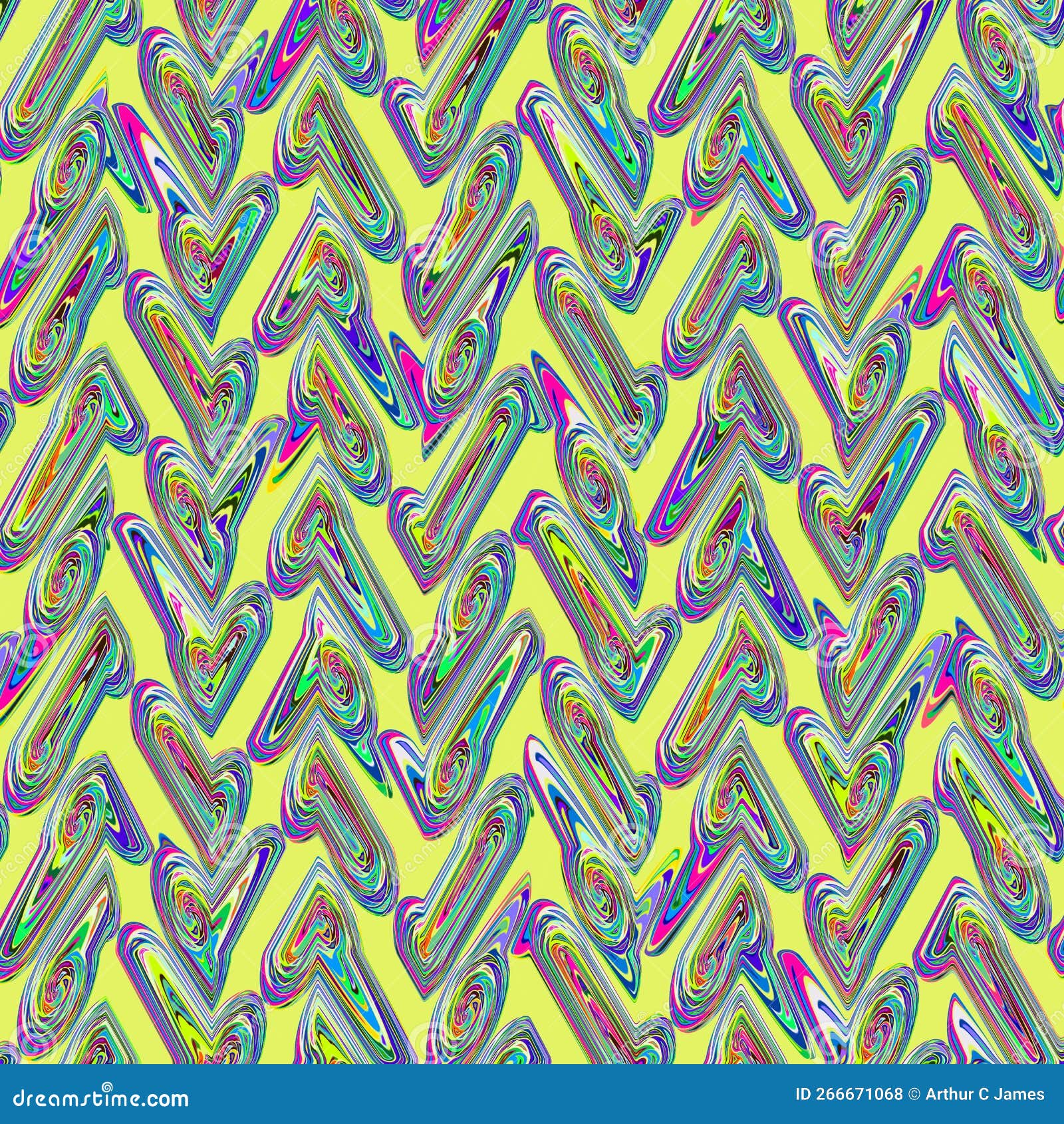 Abstract and Contemporary Digital Art Psychedelic Design Stock ...