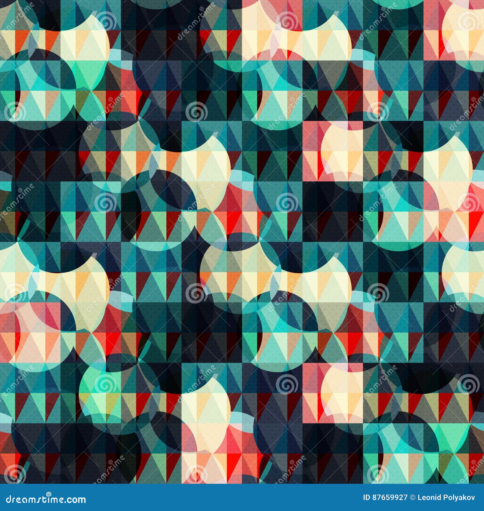 Abstract Psychedelic Geometric Pattern Vector Illustration Stock Vector - Illustration of ...