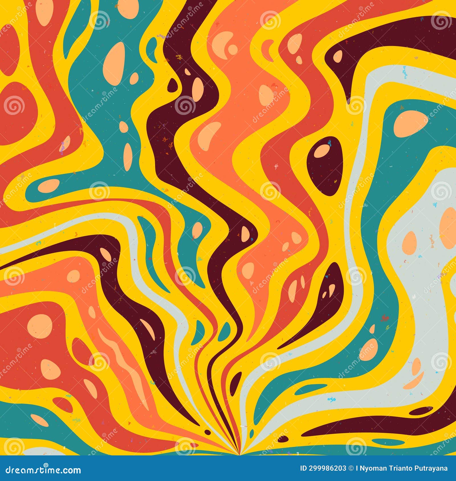 Abstract Psychedelic Groovy Background. Vector. Stock Illustration ...