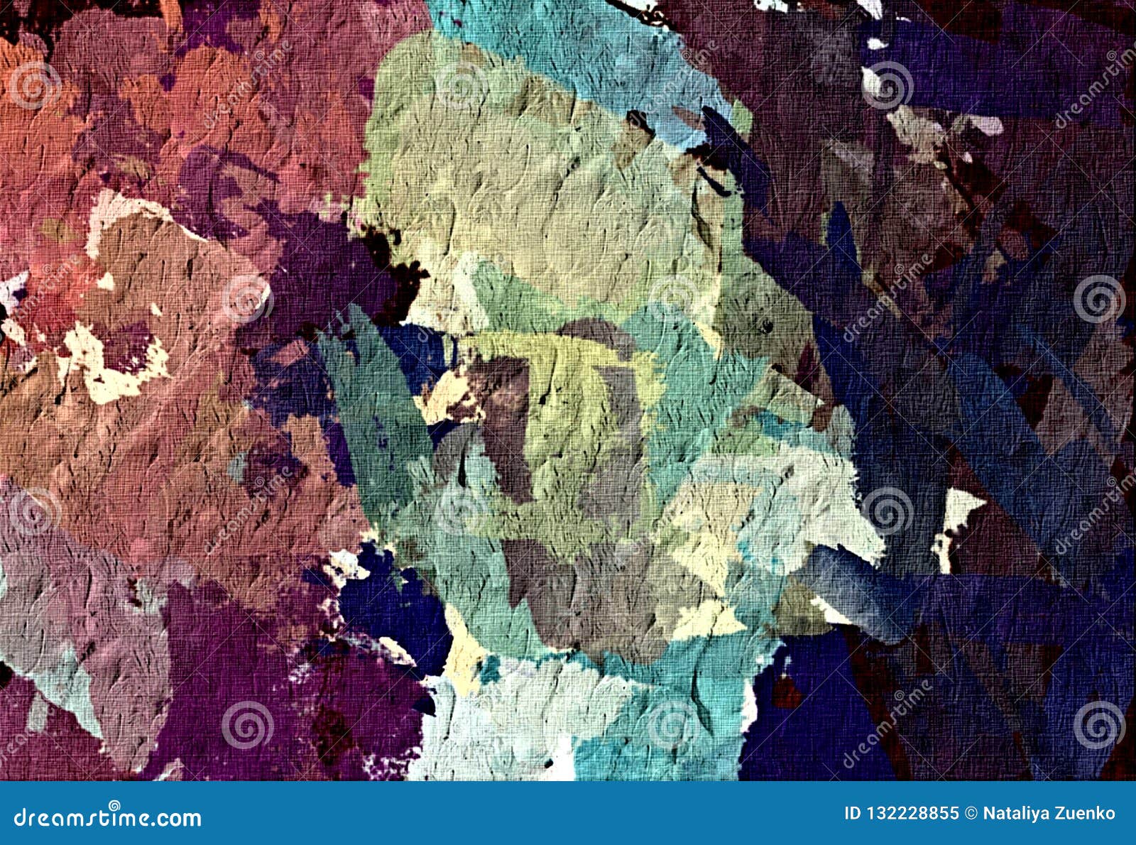 Abstract Psychedelic Grunge Background Graphic Stylization on a ...