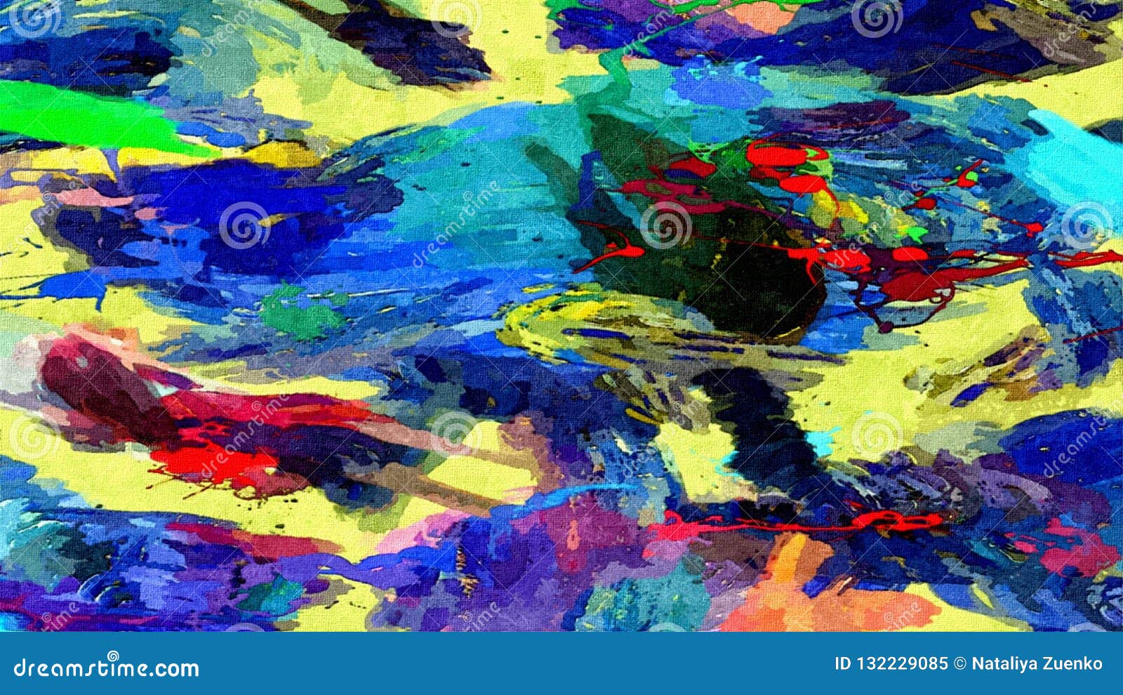 Abstract Psychedelic Grunge Background Graphic Stylization on a ...