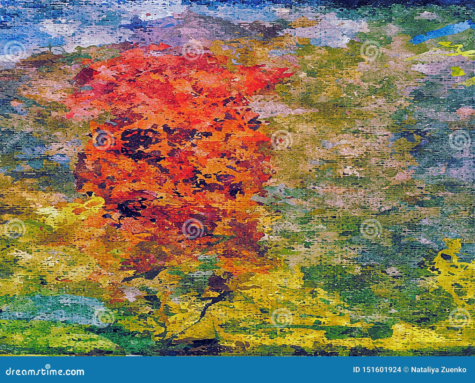 Abstract Psychedelic Grunge Background Graphic Stylization on a ...