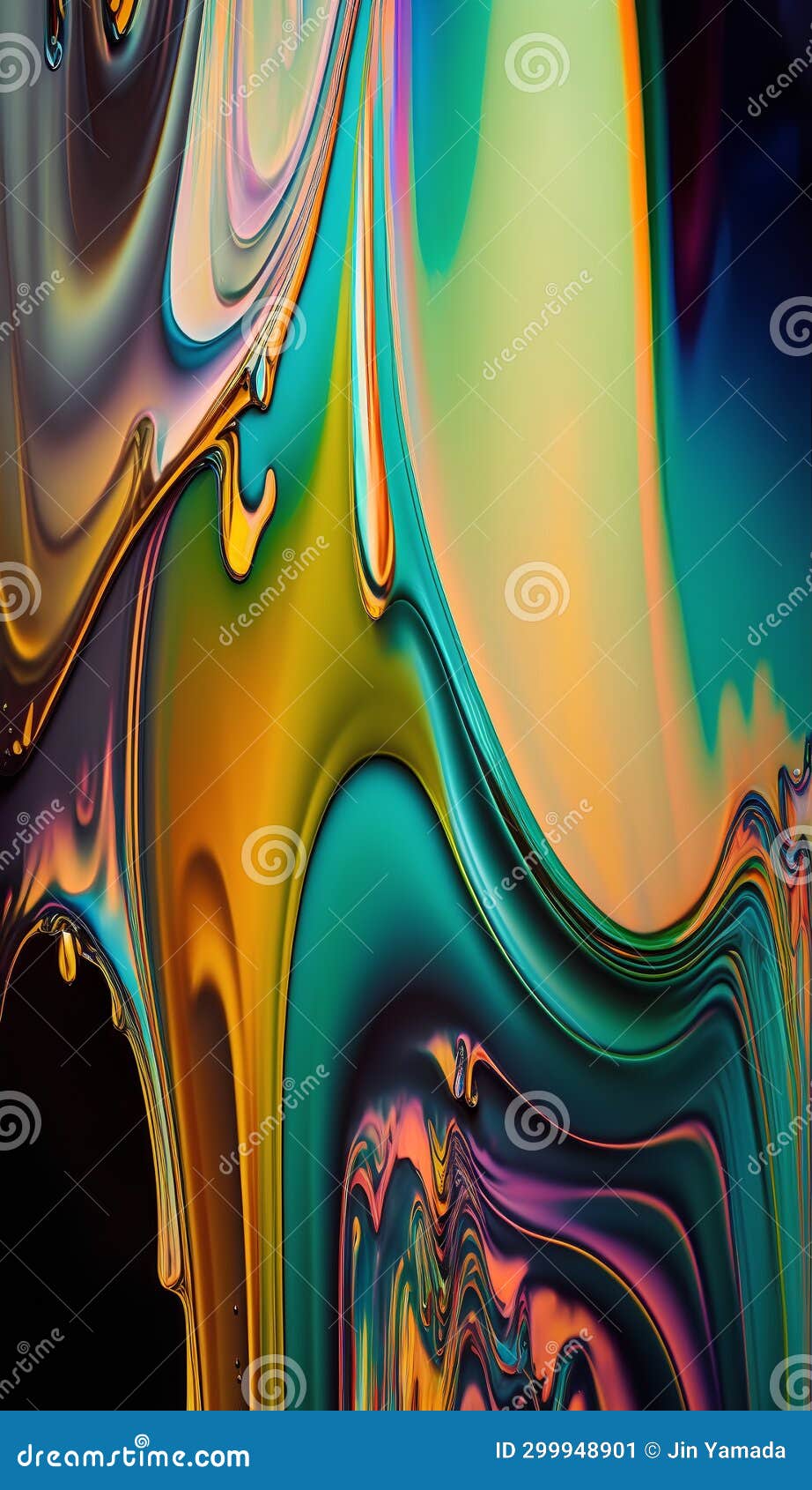 Abstract Psychedelic Liquefaction Background - Interference in Soap ...