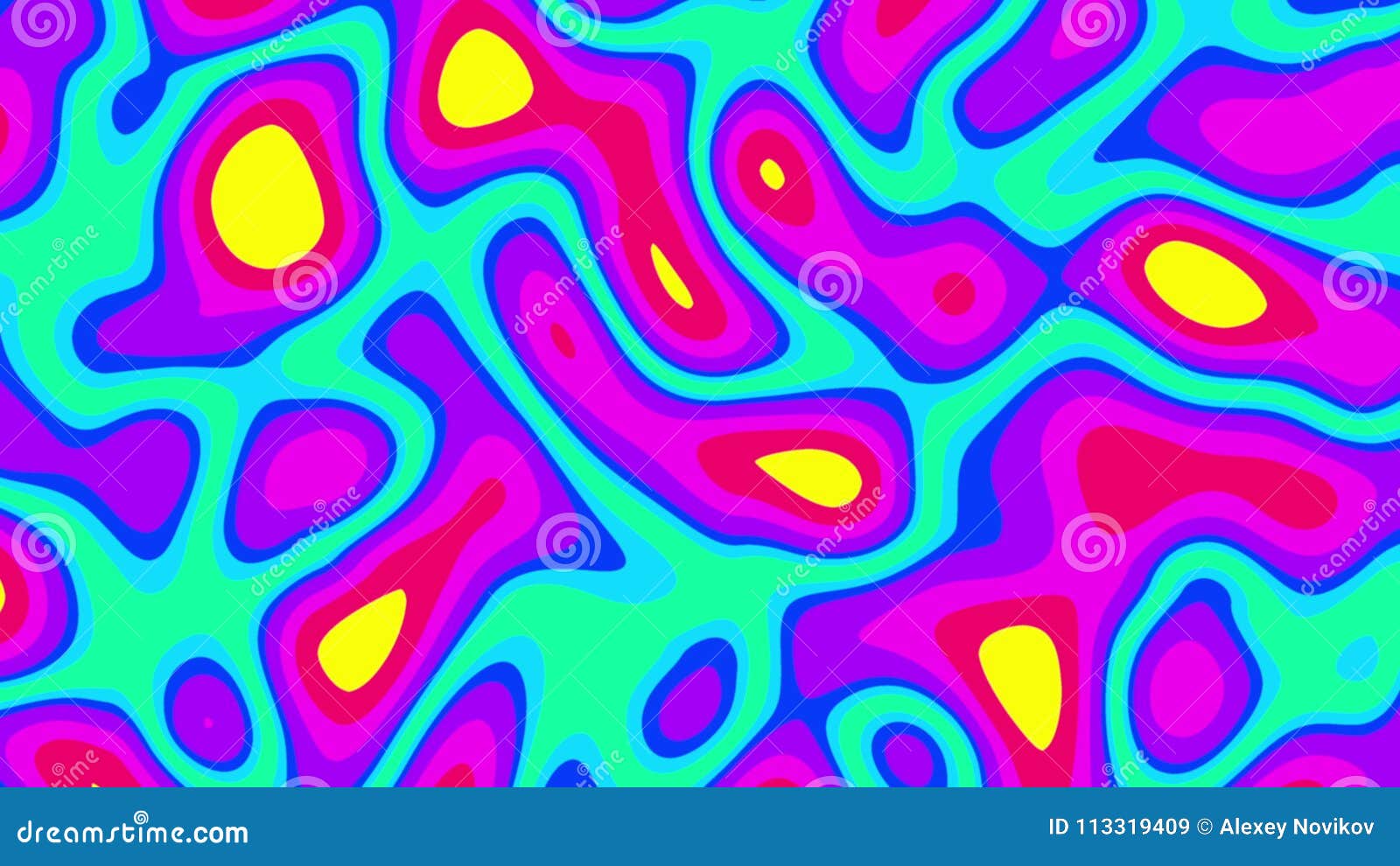 Abstract Psychedelic Liquid Light Show Stock Illustration ...