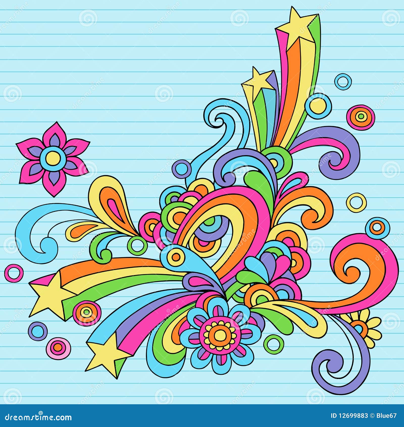 Flower Power Clipart Hippie Psycodelic