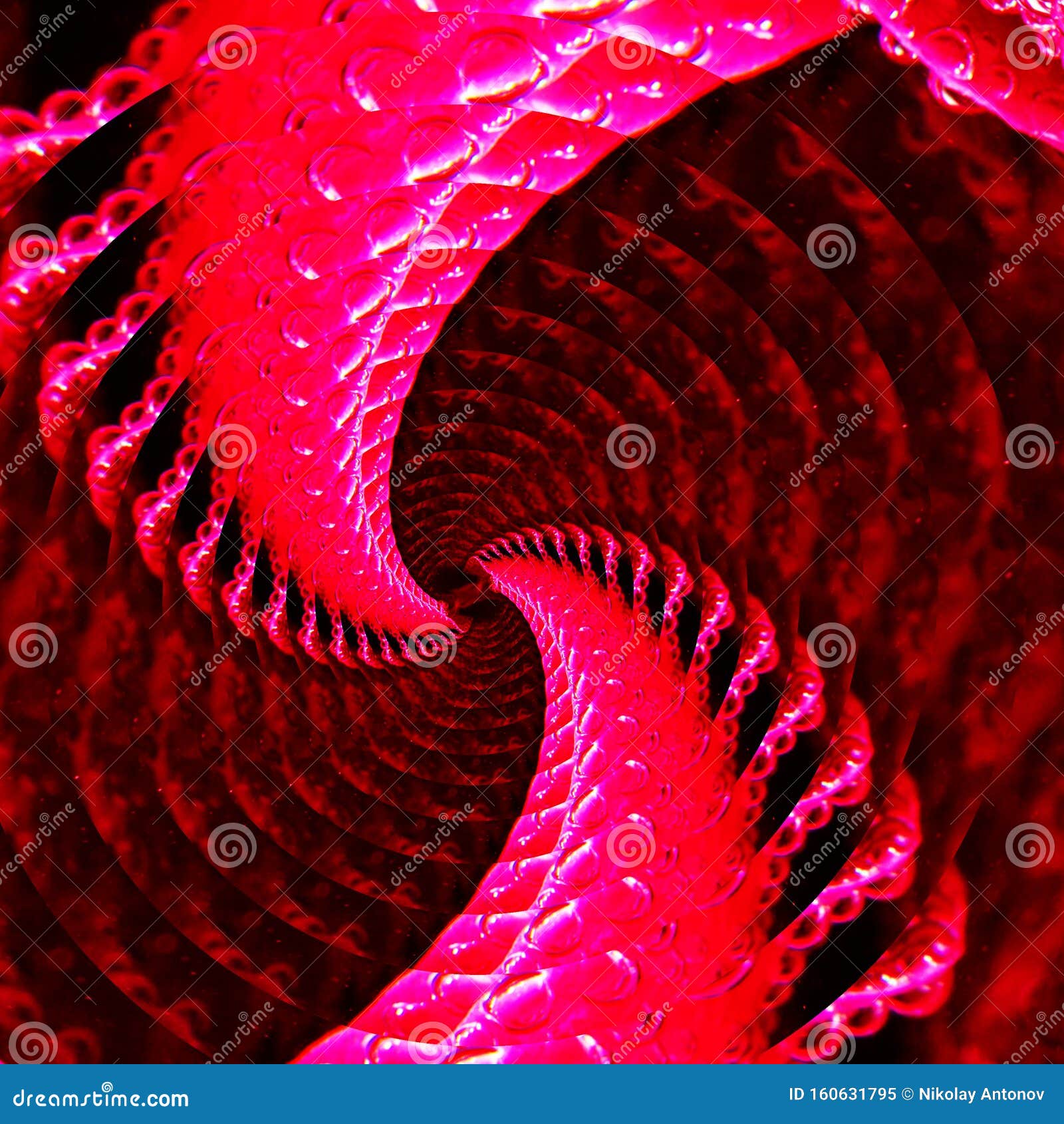 Abstract Psychedelic Pattern Background. Droste Infinity Effect ...