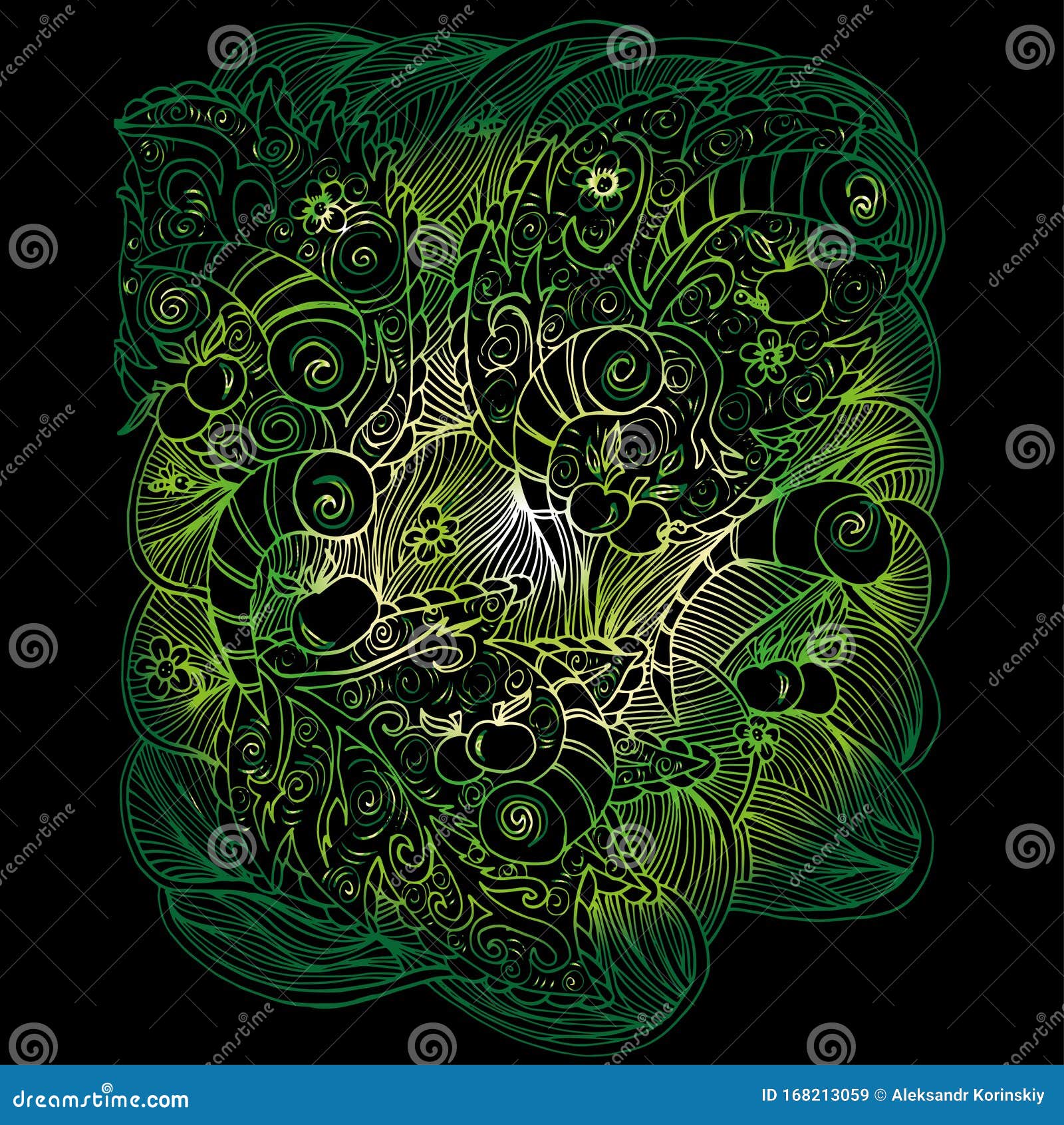 Abstract, Psychedelic Pattern. Stock Illustration - Illustration of ...