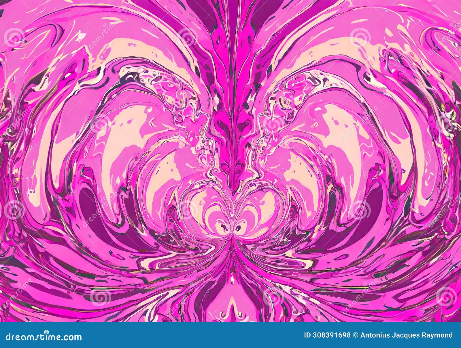Abstract Psychedelic Pink Background Stock Illustration - Illustration ...