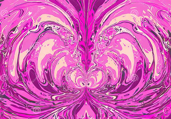 Abstract Psychedelic Pink Background Stock Illustration - Illustration ...