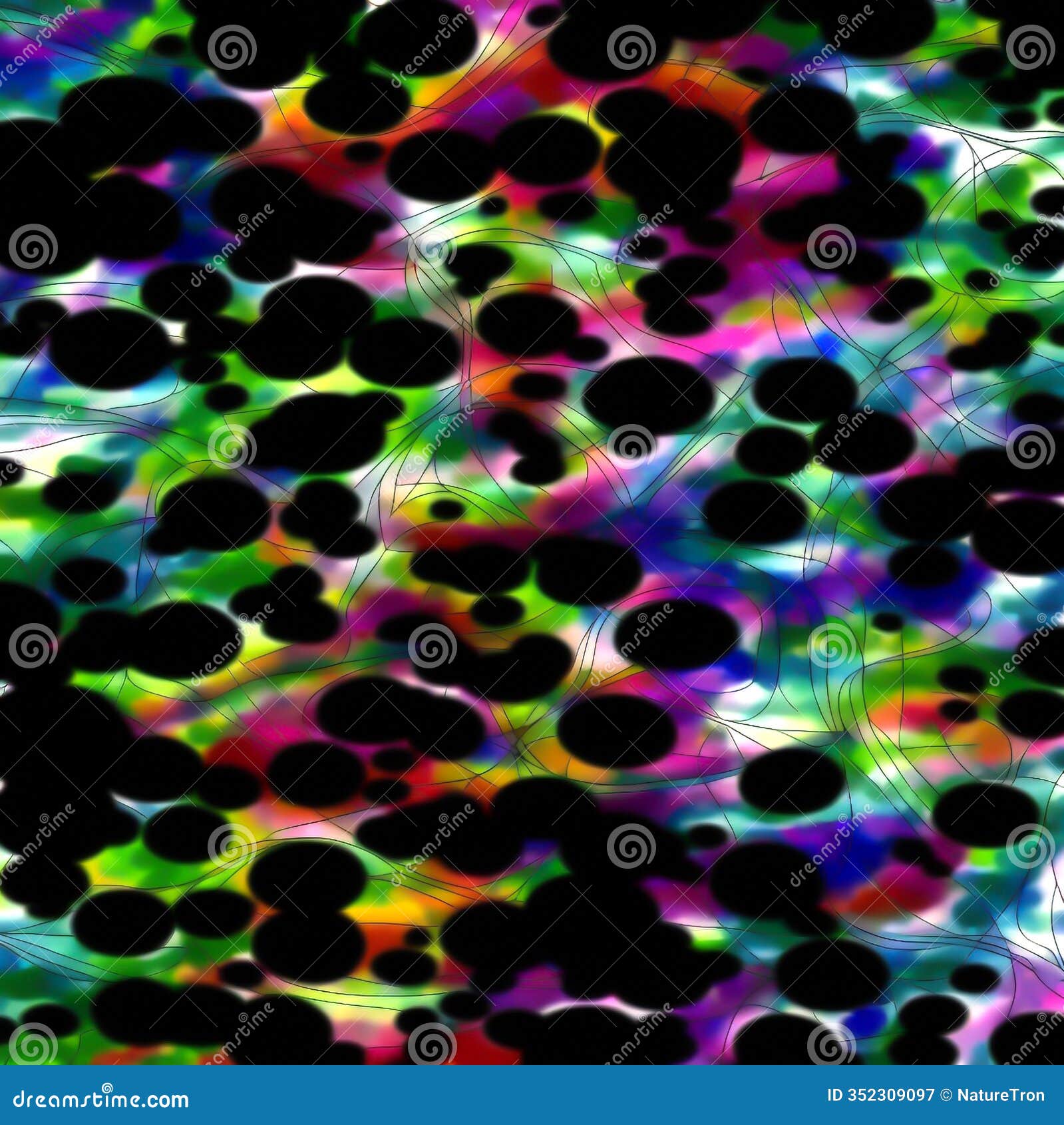 Abstract Psychedelic Rainbow Nebula: a Vibrant Explosion of Colors and ...