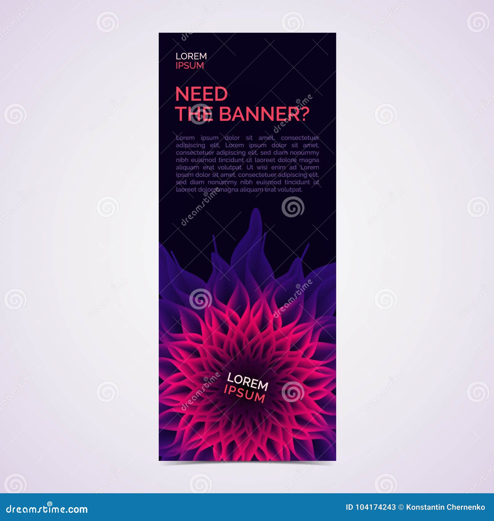 Abstract Psychedelic Sacred Geometry Web Banners. Stock Vector ...