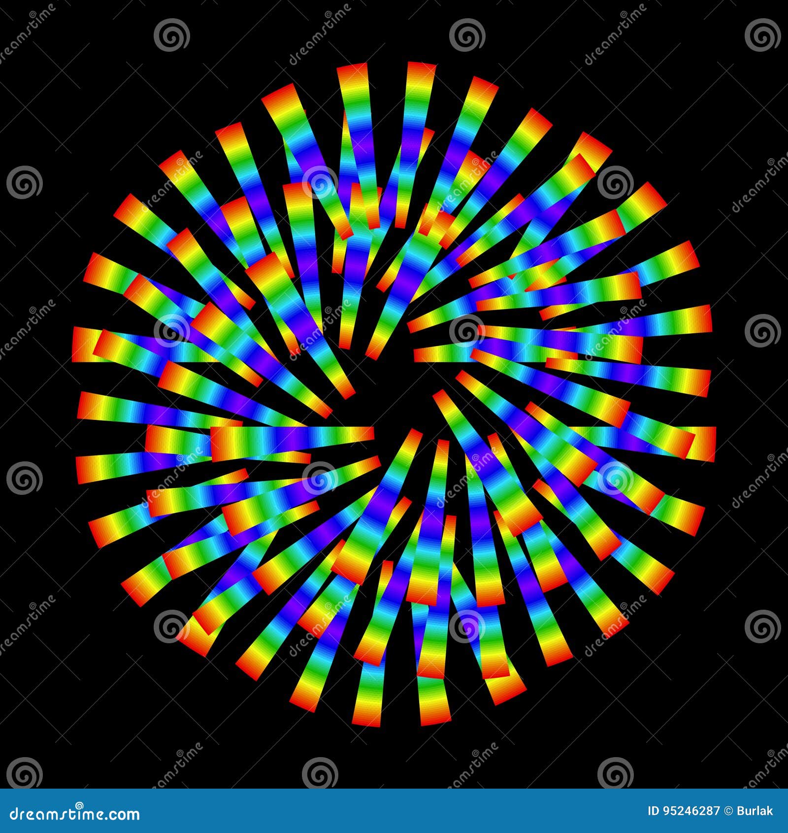 Abstract Psychedelic Symbol Stock Vector - Illustration of print ...