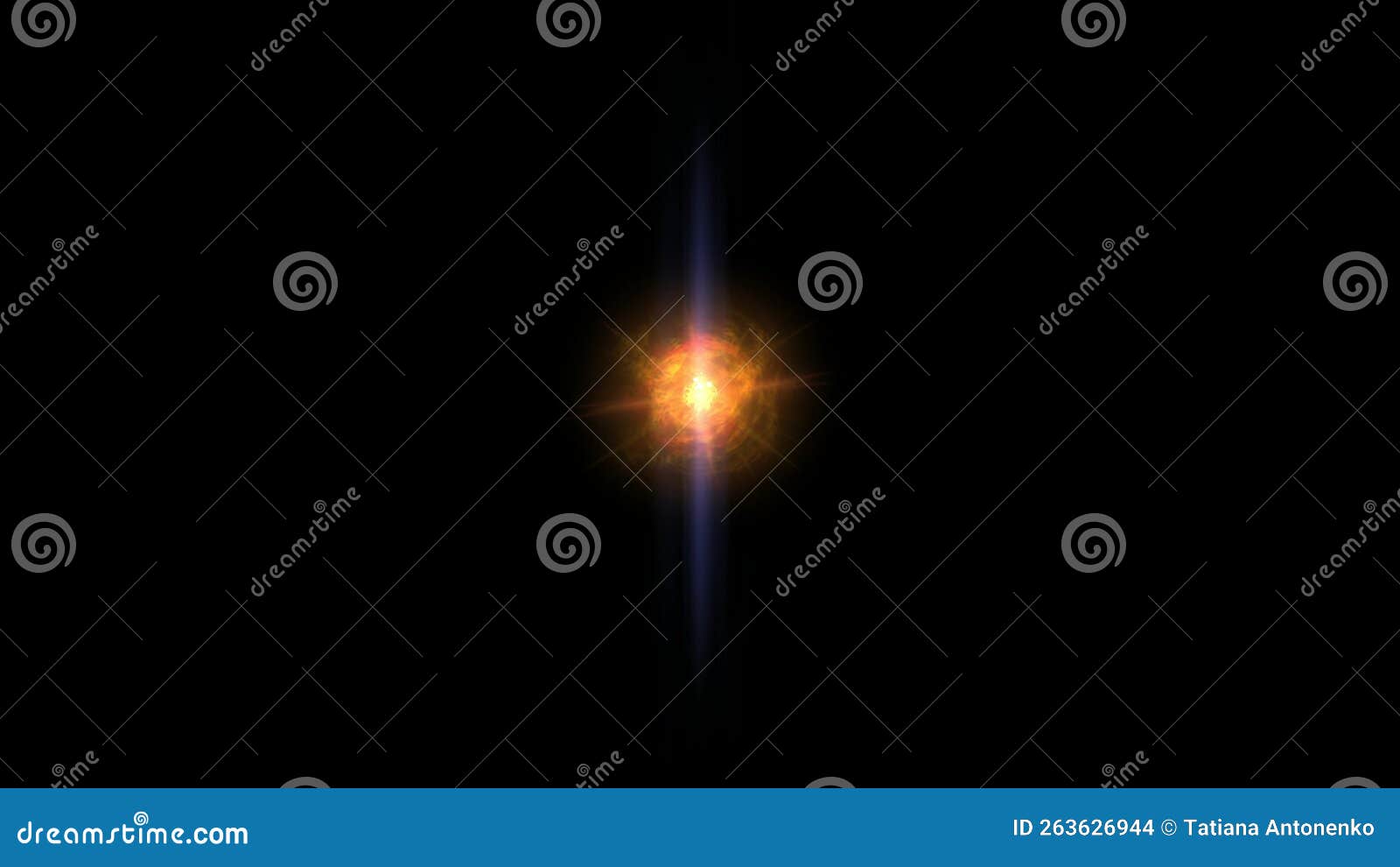 Abstract Pulsating Glow Element from Particles and Dots. Explosion ...