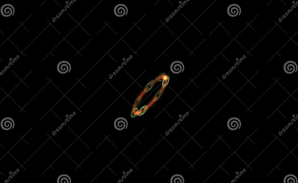 Abstract Pulsating Glow Element from Particles and Dots. Explosion, of ...