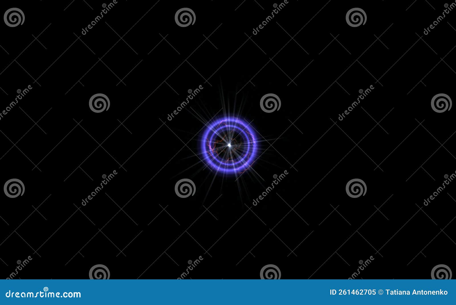 Abstract Pulsating Glow Element from Particles and Dots. Explosion, of ...