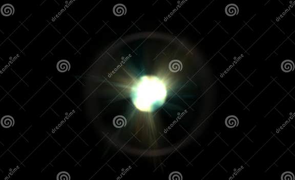 Abstract Pulsating Glow Element from Particles and Dots. Explosion, of ...