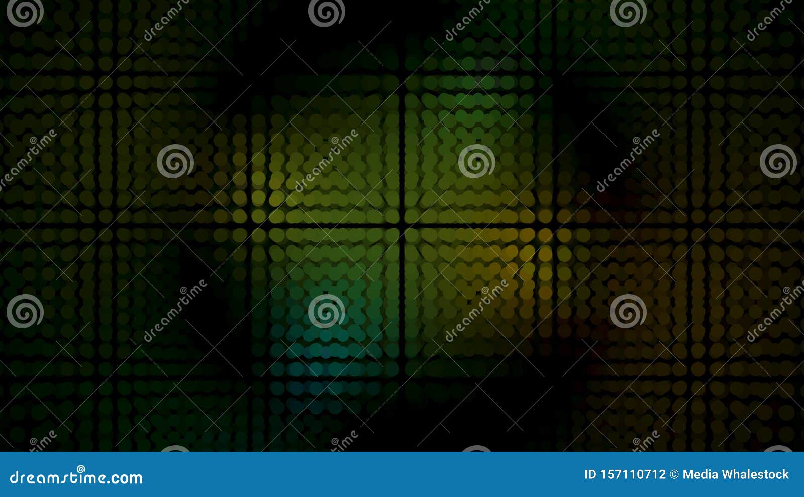 Abstract Pulsating Particles on Black Background. Animation Stock Photo ...