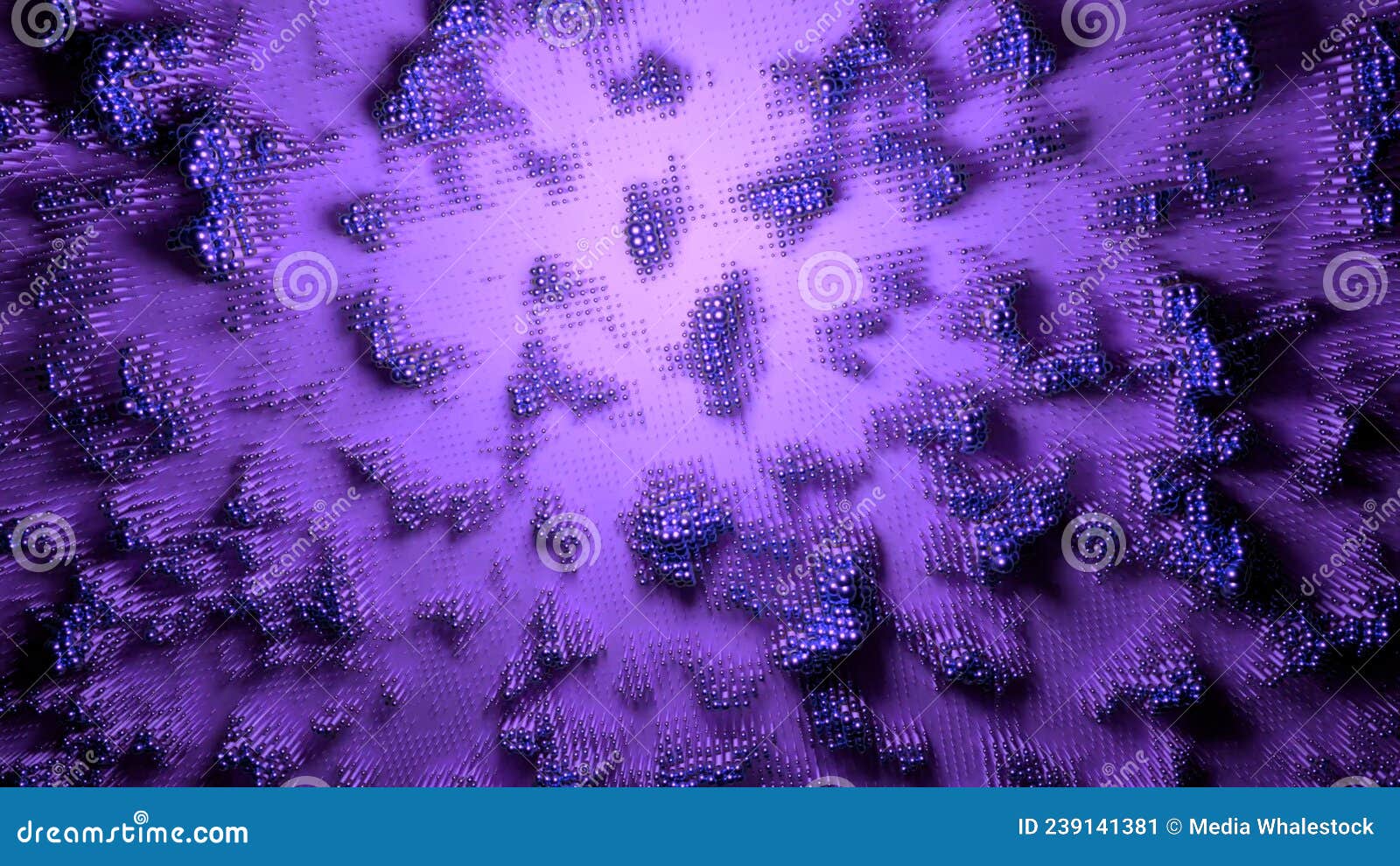 Abstract Pulsating Waves of Soft Pink Matte Material. Design. Purple ...