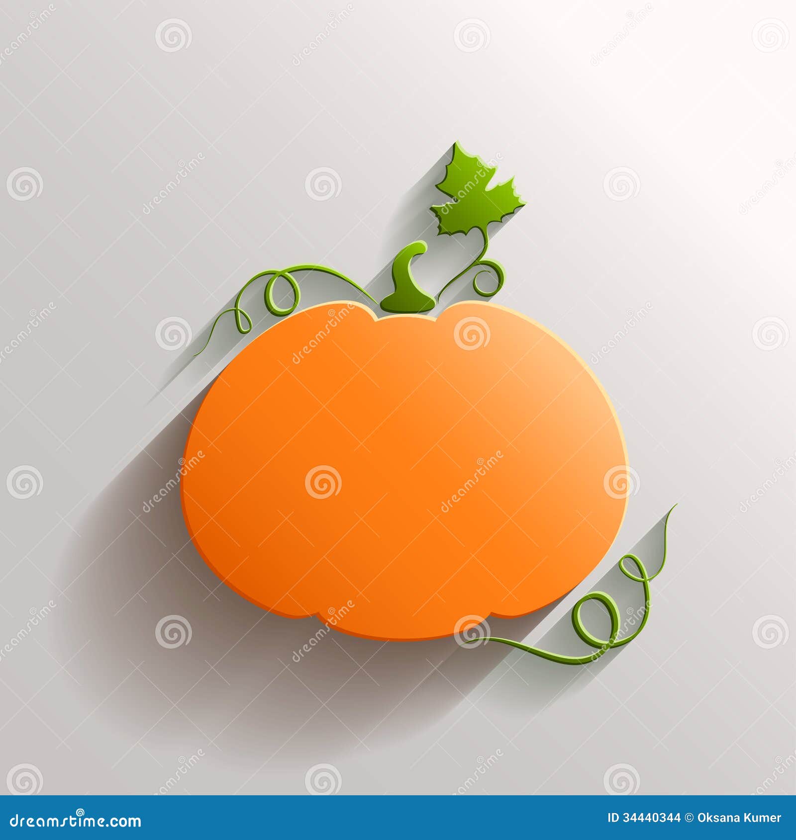 Abstract Pumpkin Over White Background Stock Vector - Illustration of holiday, card: 34440344