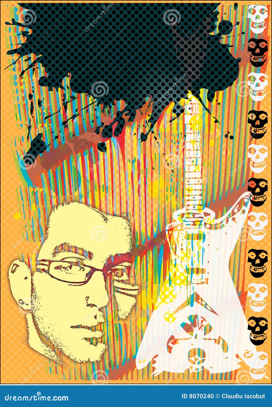 Abstract punk stock illustration. Illustration of abstract - 8070240