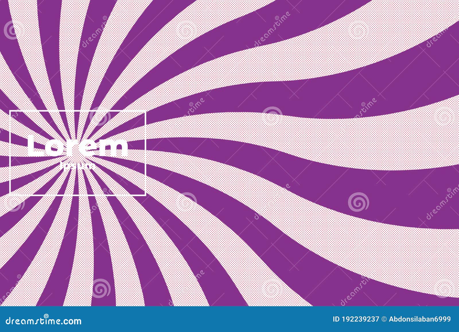 Abstract Purple Background with Radial Rays and Dots Effects Stock ...
