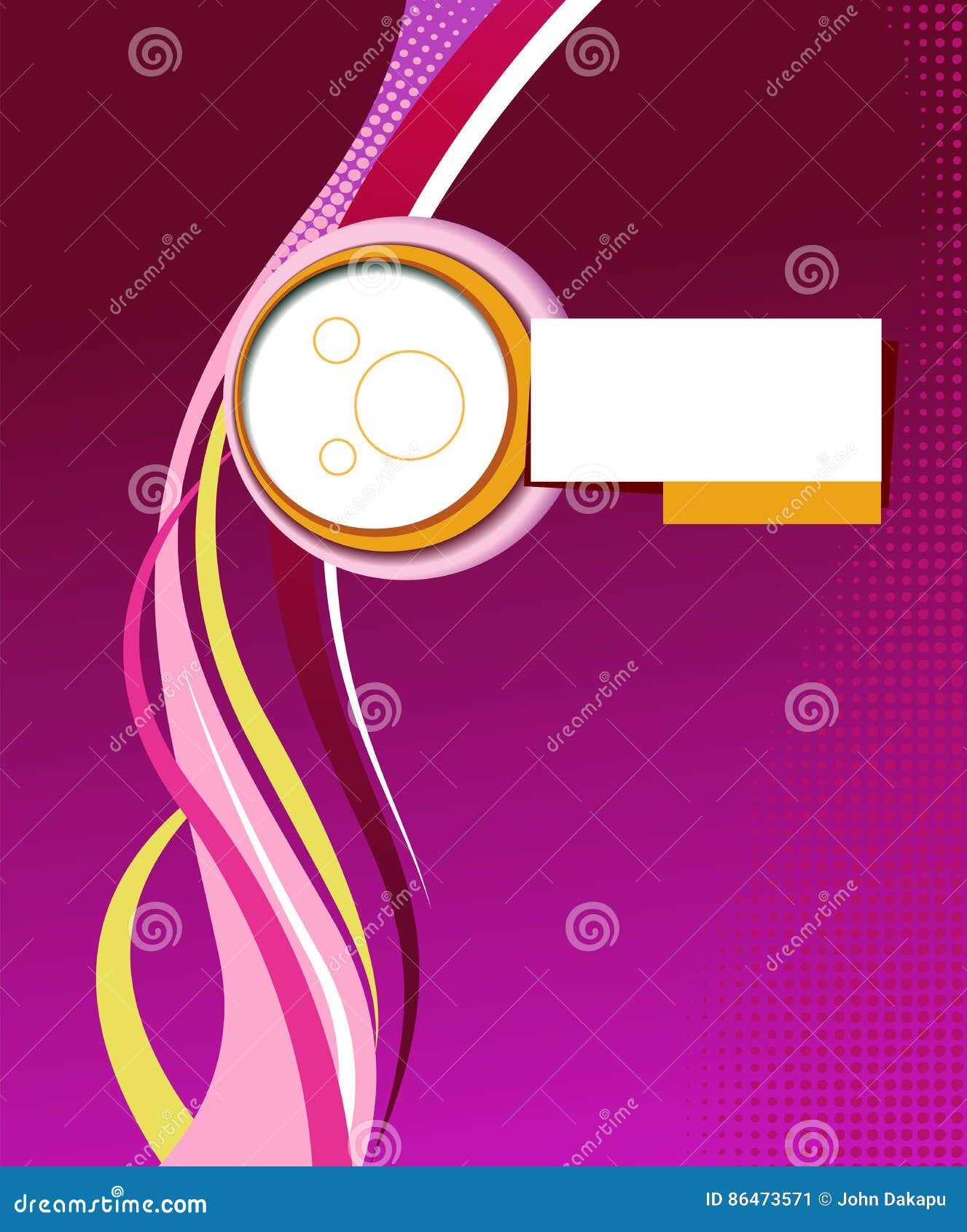 Abstract Purple Background with Wave - Brochure Design or Flyer Stock ...