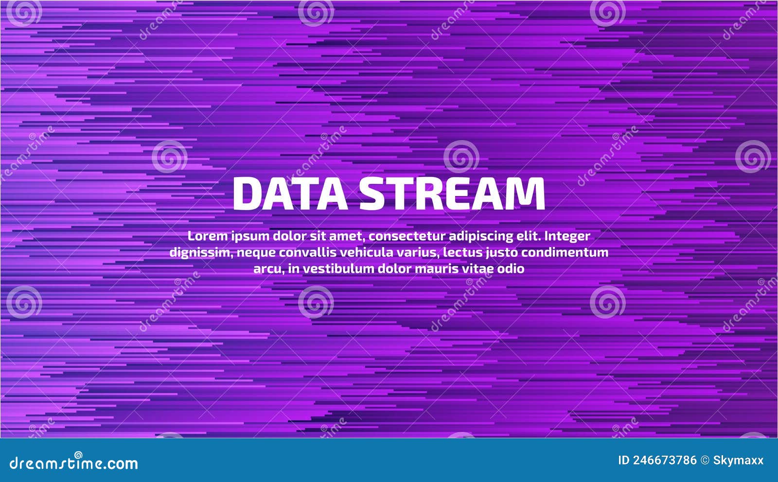 Abstract Purple Big Data Flow Stream Visualization Stock Illustration ...