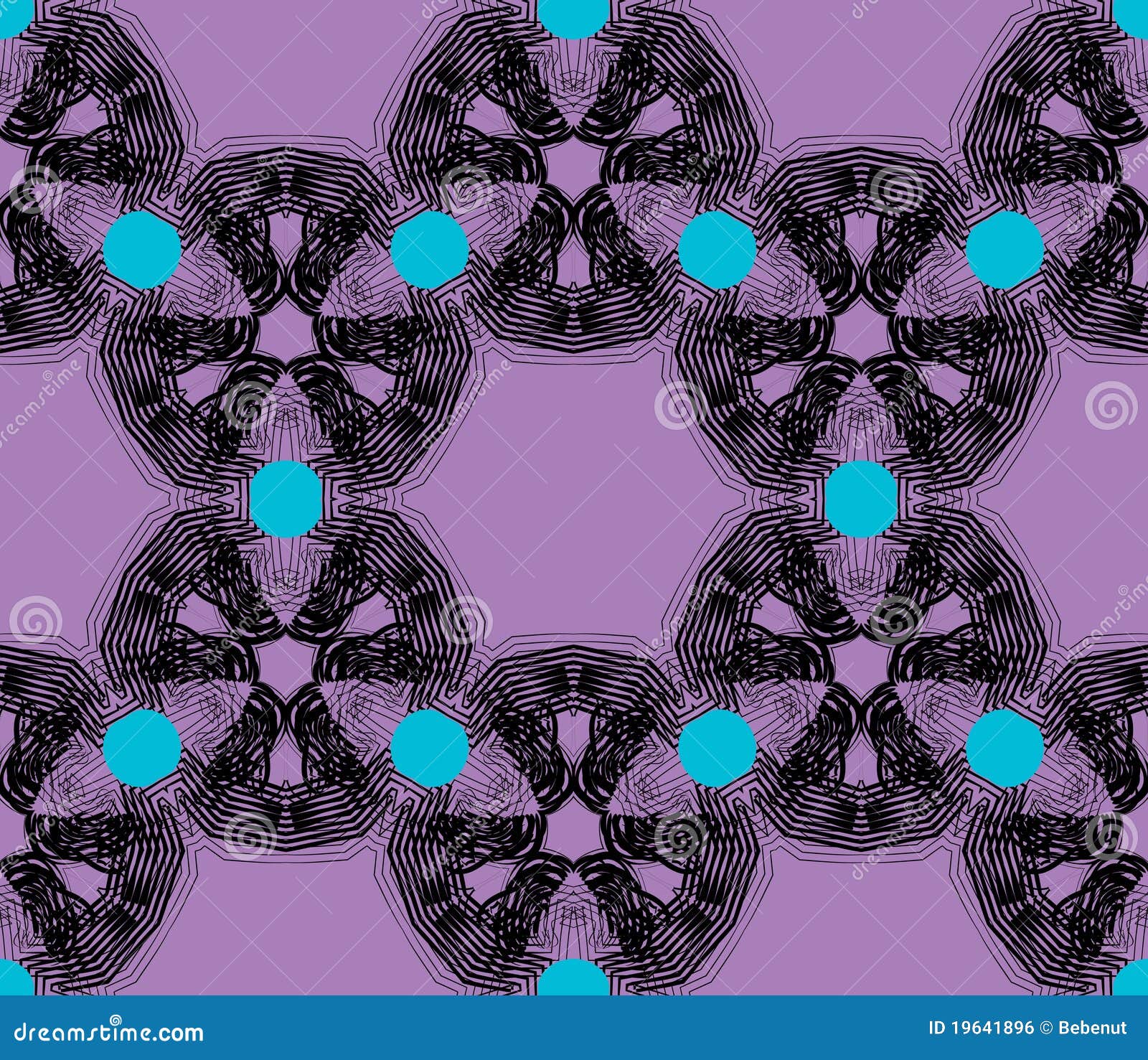 Abstract Purple Black Motif Style Background Stock Illustration ...